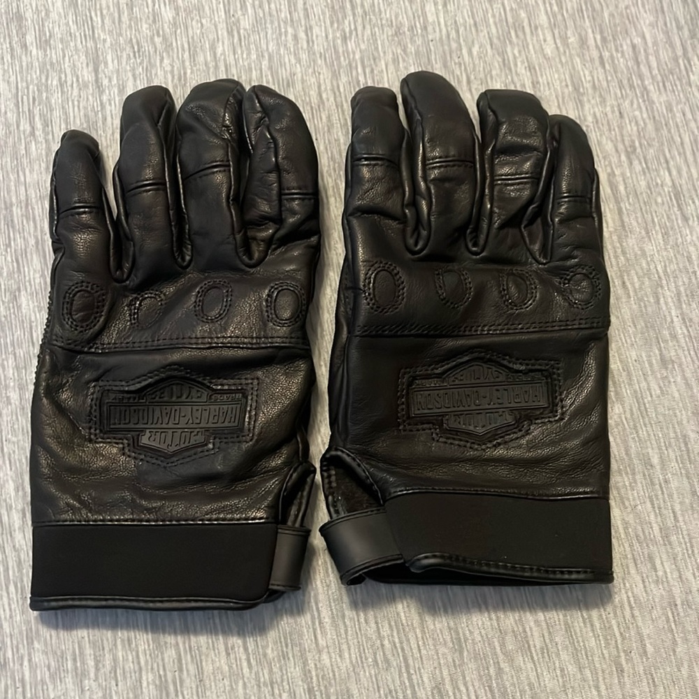 Men’s Harley Davidson Leather Riding Gloves - Gem